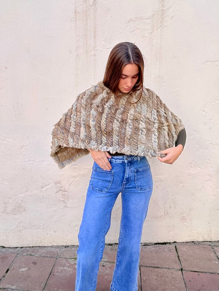 Poncho pelo natural – El Ropero de Carmela